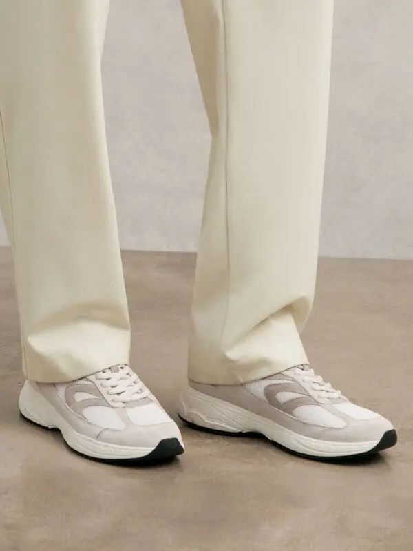 REISS Panelled Running Trainers