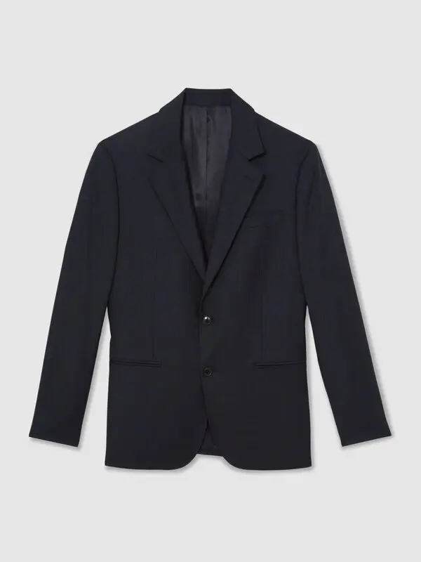REISS Seminar Wool Single-breasted Check Suit Blazer Tailored-fit