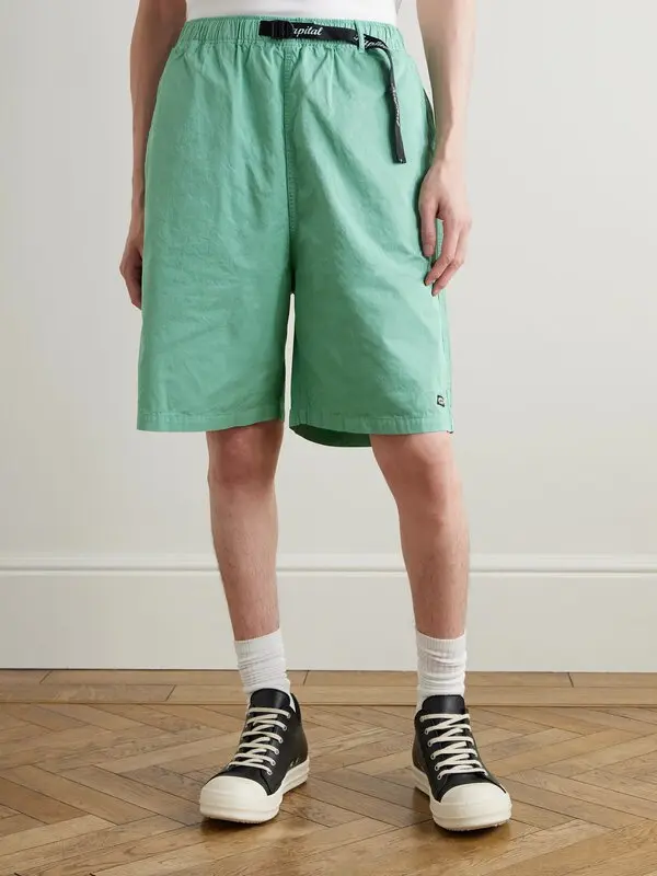 Kapital Cotton-twill Wide-leg Shorts