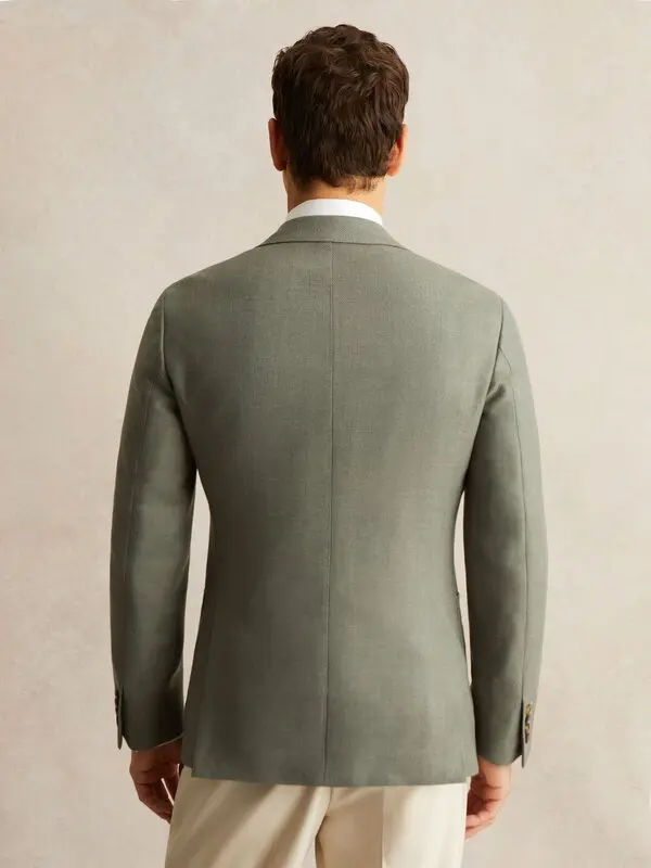 REISS Midnight Wool-blend Single-breasted Blazer Slim-fit
