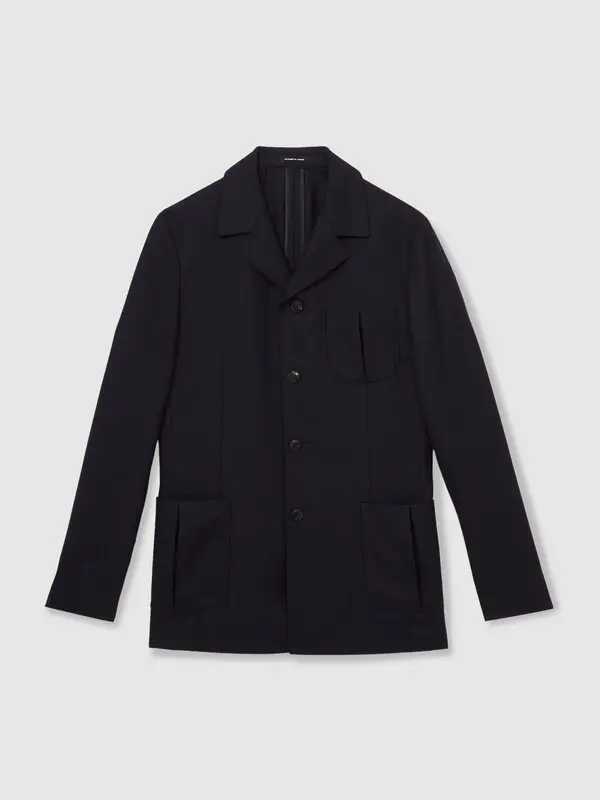 REISS Gallagher Wool-blend Single-breasted Blazer Tailored-fit