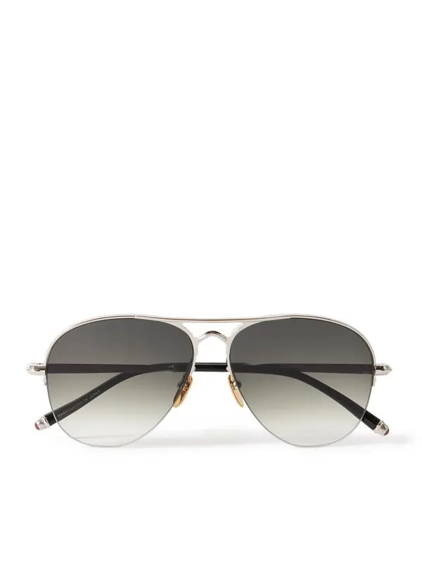 JACQUES MARIE MAGE Amelia Aviator-style Sunglasses - Silver