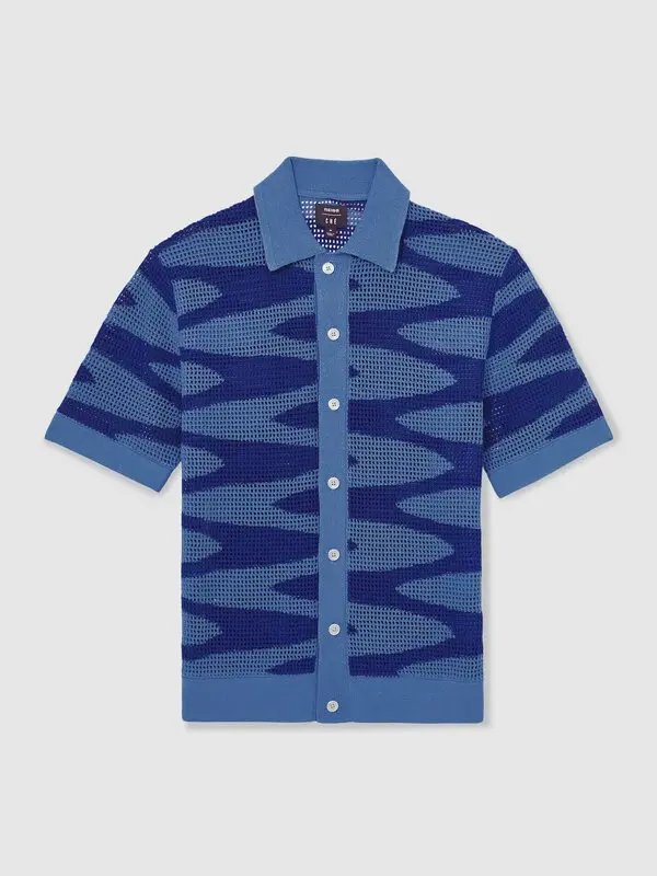 REISS Soliel | Ché Wave Crochet Shirt