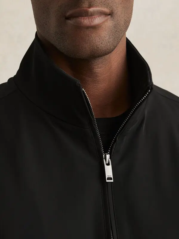 REISS Brad Funnel-neck Technical Jacket