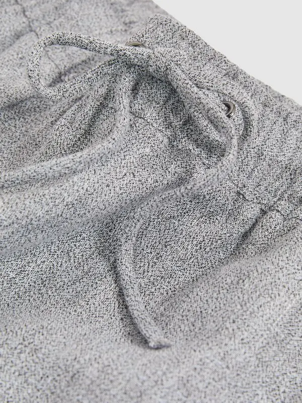 REISS Willow Linen-blend Drawstring Shorts - Blue