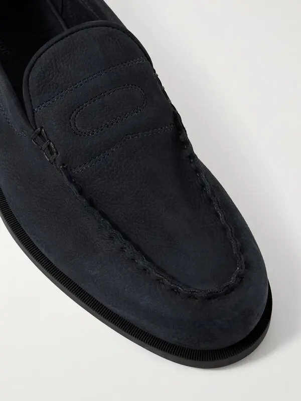 John Lobb Pace Suede Loafers - Blue