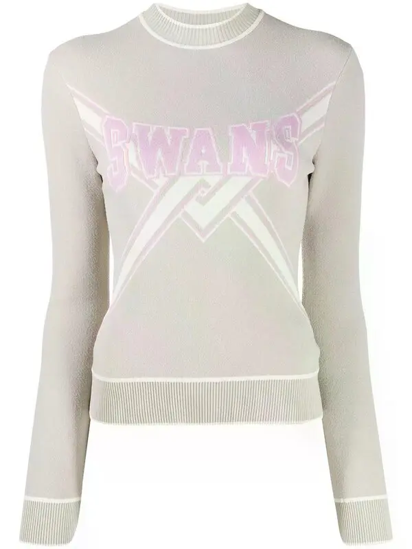 Off-White Swans Knitted Sweater - Neutrals