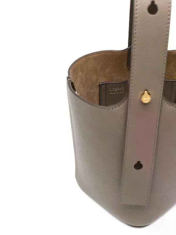 Loewe Mini Pebble Bucket Bag - Grey