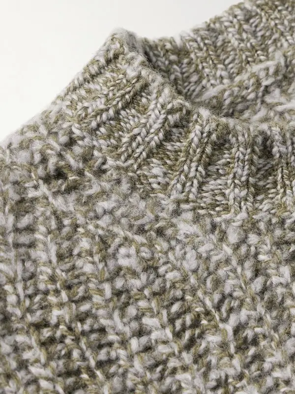 SLOWEAR Incotex Zanone Ribbed Brushed-wool Sweater