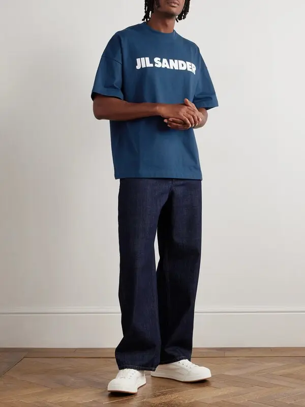 JIL SANDER Logo-print Cotton-jersey T-shirt