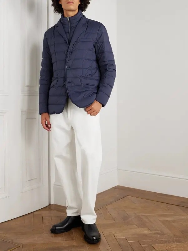 Herno La Giacca Convertible Quilted Nylon Down Jacket