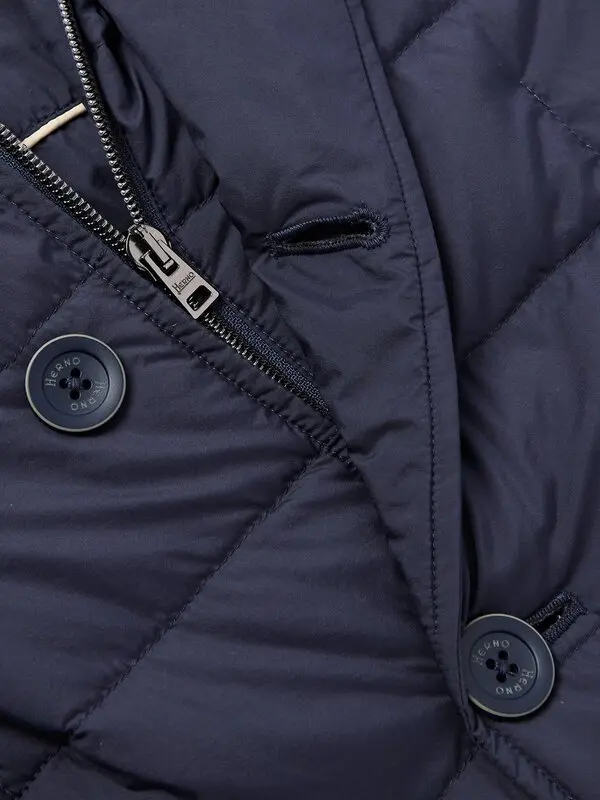 Herno La Giacca Convertible Quilted Nylon Down Jacket