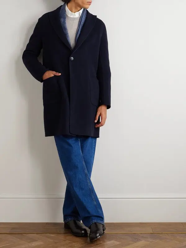 Etro Reversible Wool-blend Felt Coat