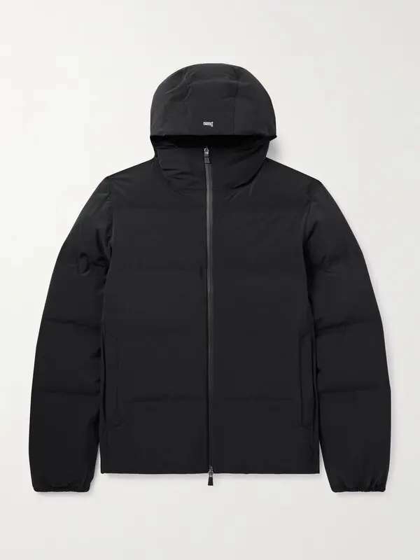 Herno Quilted Stretch-nylon Hooded Down Jacket