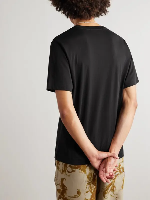 Dries Van Noten Cotton-jersey T-shirt - Black
