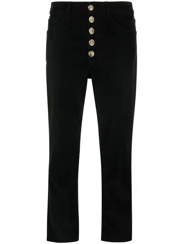 DONDUP Cropped Straight Leg Trousers