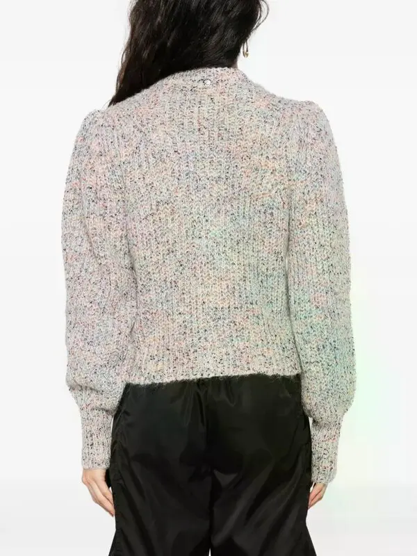TWINSET Puff-sleeve Speckled Cardigan