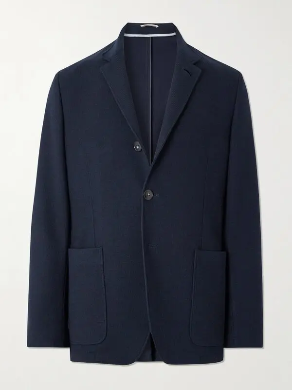 Canali Wool And Cotton-blend Field Jacket