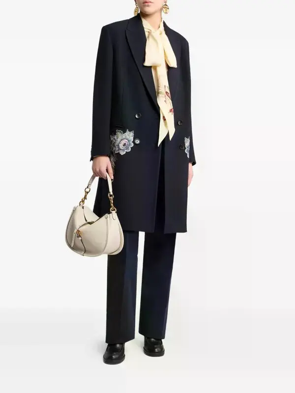 Etro Embroidered Double-breasted Boat