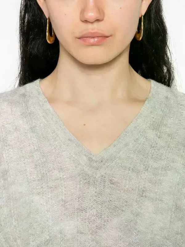 TWINSET V-neck Balloon-sleeve Sweater