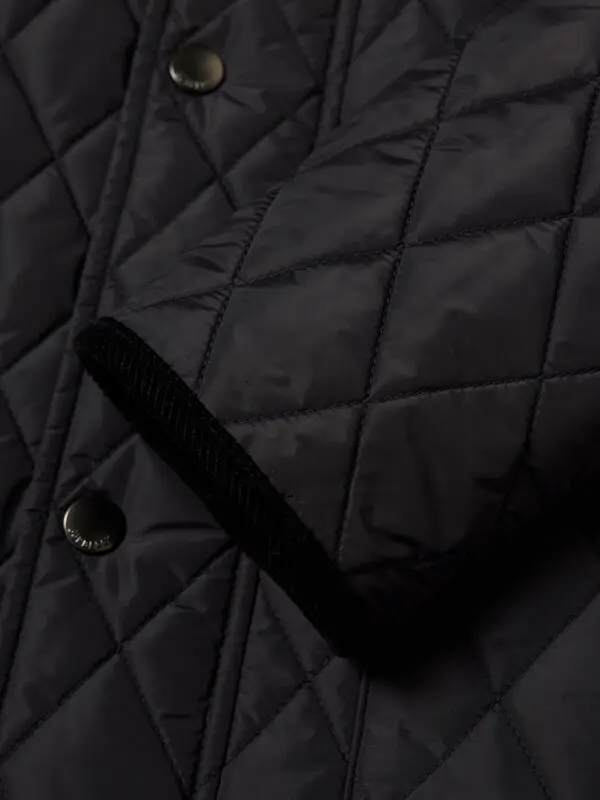 Burberry Corduroy-trimmed Quilted Nylon Barn Jacket