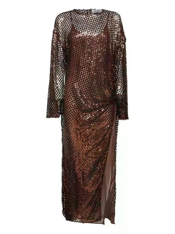 Attico Sequin-embellished Maxi Dress