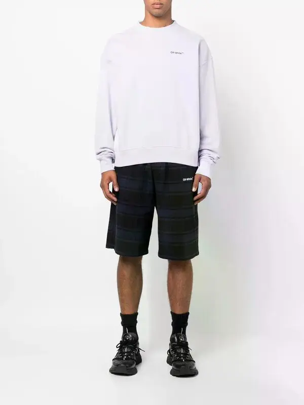 Off-White Arrows Cotton Sweatshirt - Purple