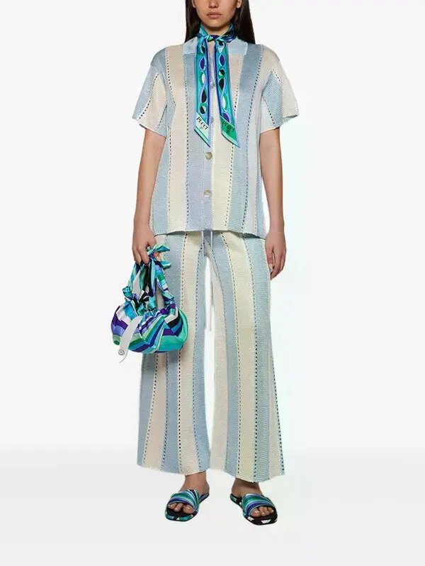 Emilio Pucci Patterned Slip-on Sandals