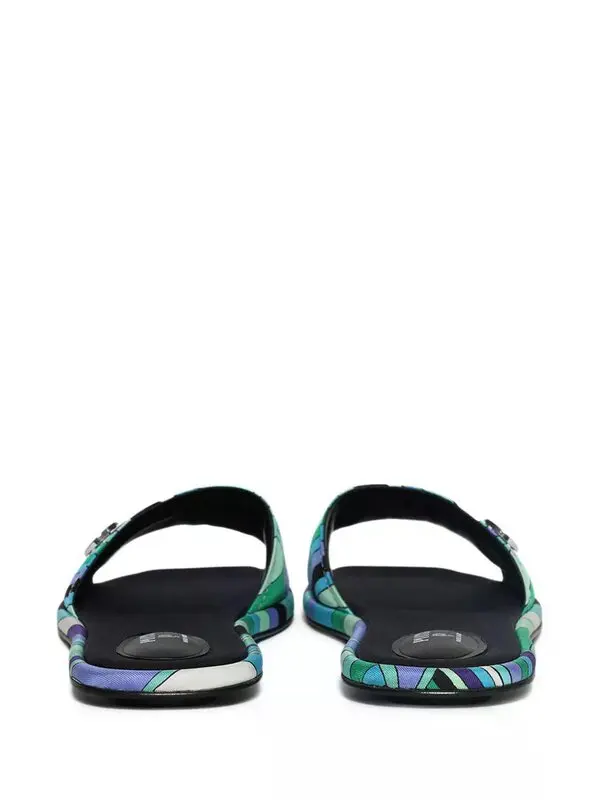 Emilio Pucci Patterned Slip-on Sandals