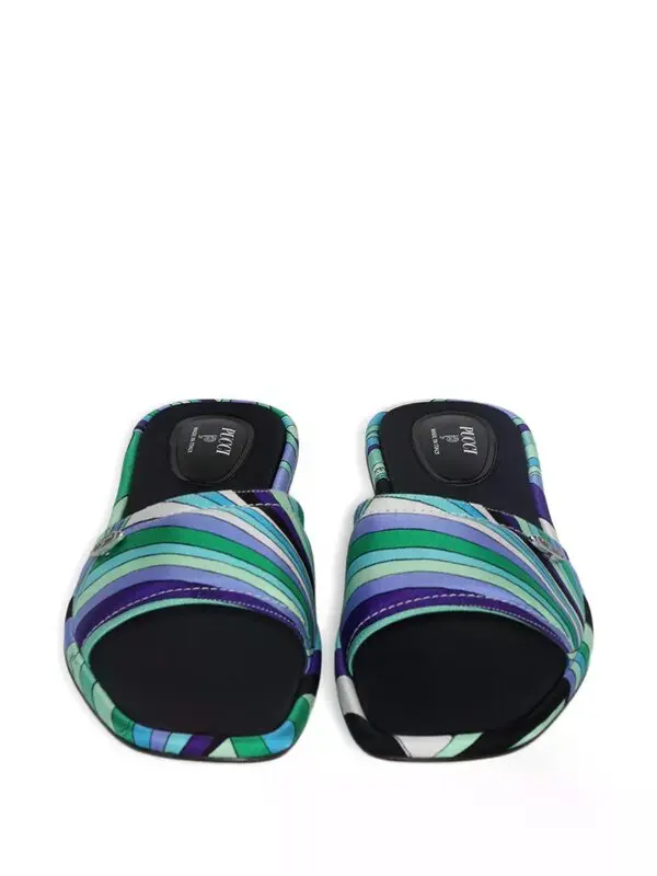 Emilio Pucci Patterned Slip-on Sandals