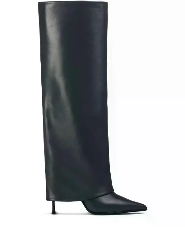 LE SILLA 110mm Andy Leather Cuffed Boots