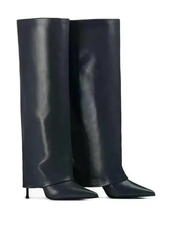 LE SILLA 110mm Andy Leather Cuffed Boots