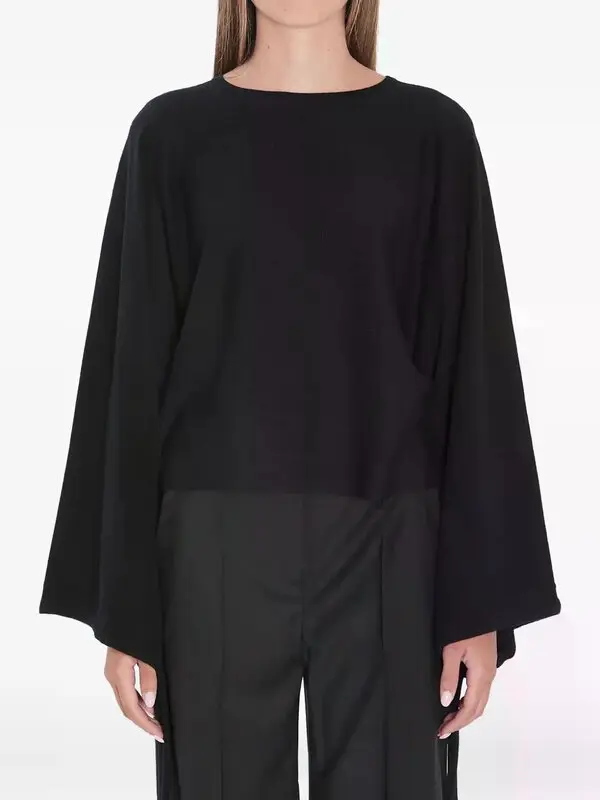 Max Mara Frais Batwing Sleeve Sweater - Black