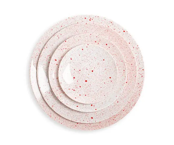 NON SANS RAISON Splash Dinner Plate - Red