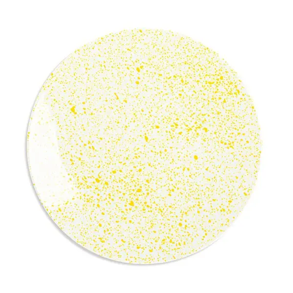 NON SANS RAISON Splash Dinner Plate - Yellow