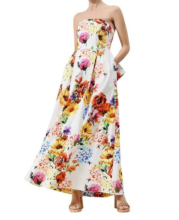 RO&ZO Annie Floral Dress With Bow Detail - Multi
