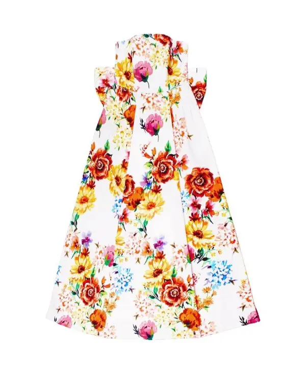 RO&ZO Annie Floral Dress With Bow Detail - Multi