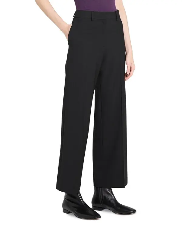 Theory Wide-leg Trousers - Black