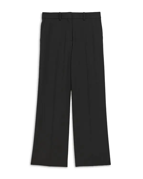 Theory Wide-leg Trousers - Black