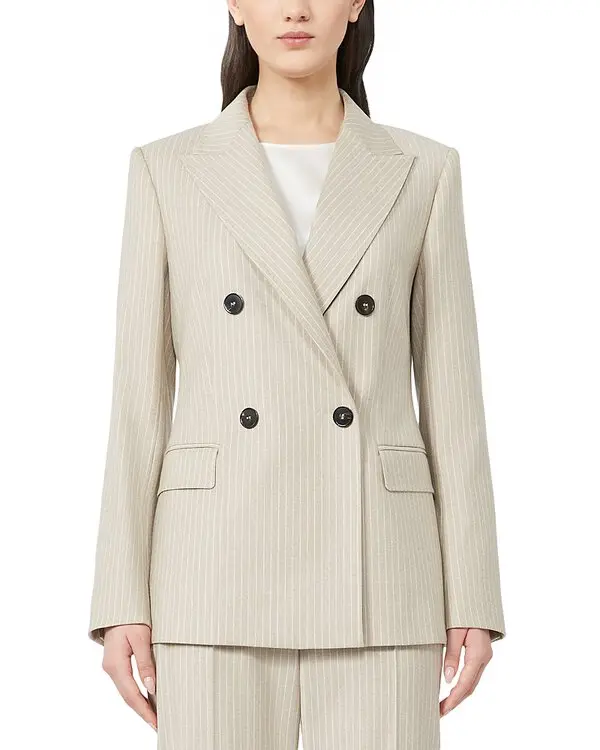 Max Mara Wool Blend Flannel Blazer