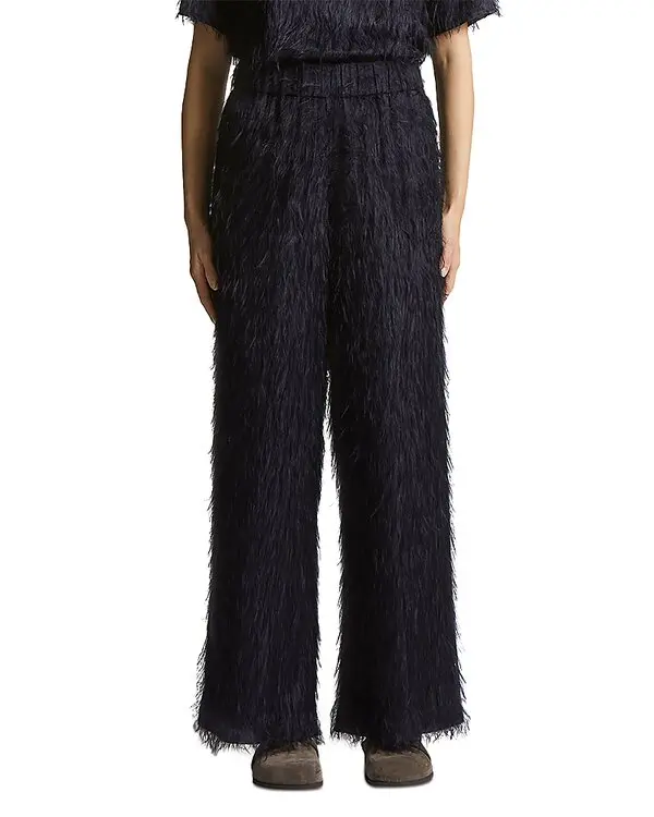 Peserico Faux Fur Wide Leg Trousers