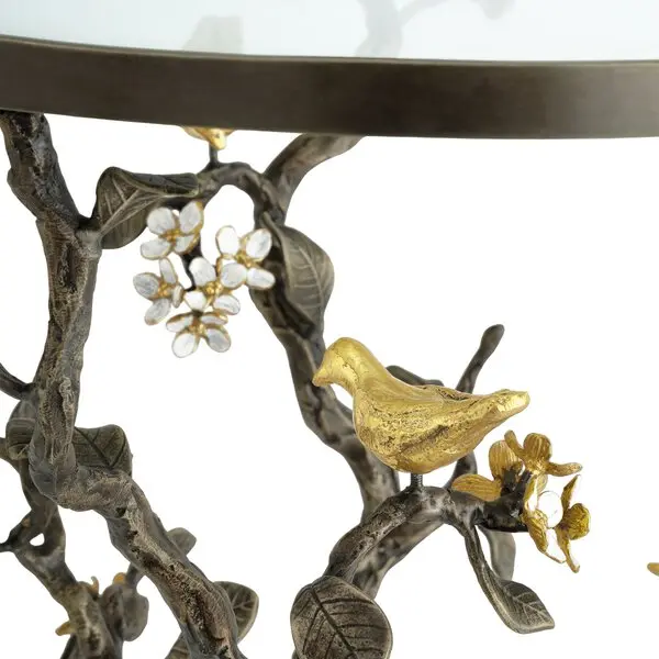 Michael Aram Lovebirds Accent Table