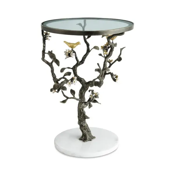 Michael Aram Lovebirds Accent Table