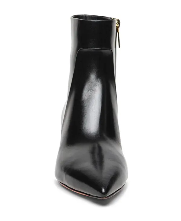 Santoni Leather Ankle Boot - Black