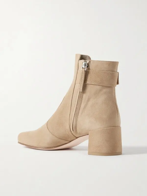 ROGER VIVIER Très Vivier Polly Buckled Ankle Boots