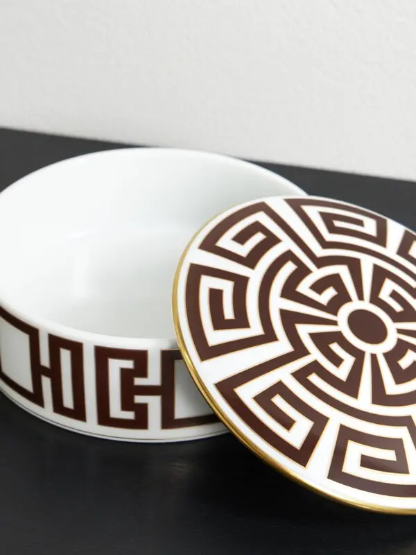 GINORI 1735 Gold-plated Porcelain Trinket Box