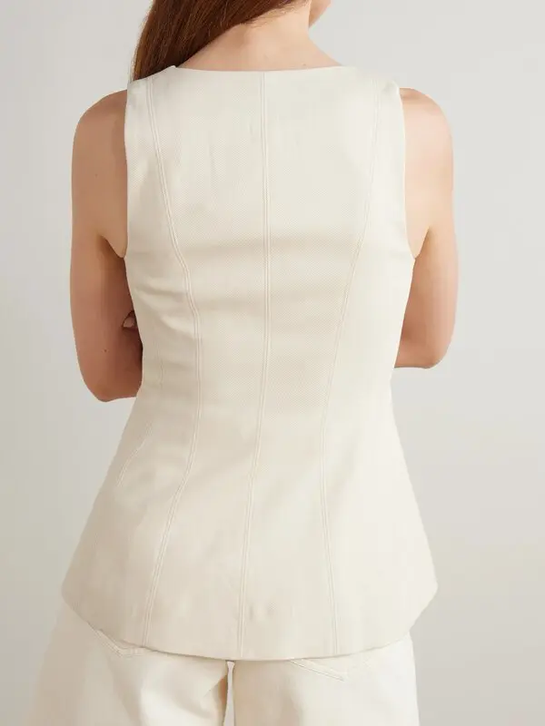 Veronica Beard Avalina Lyocell-blend Vest