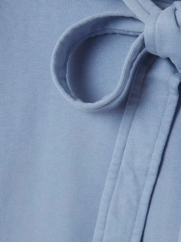 JW Anderson Tie-detailed Cotton-jersey Hoodie