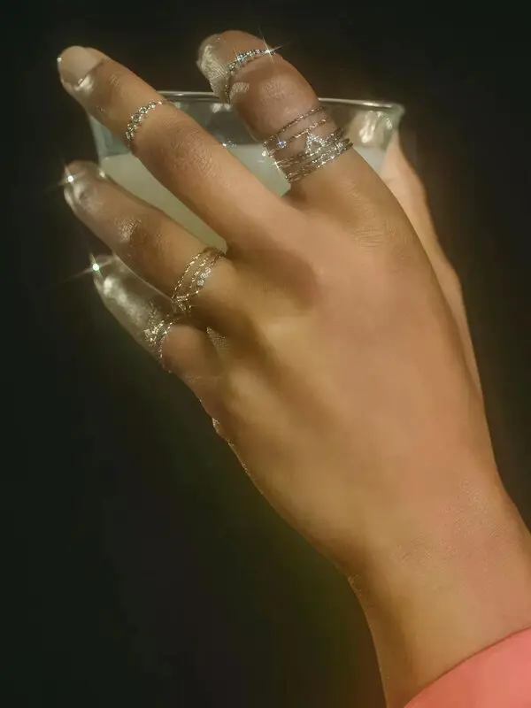 MARIA BLACK 14k White Gold Viva Diamond Ring