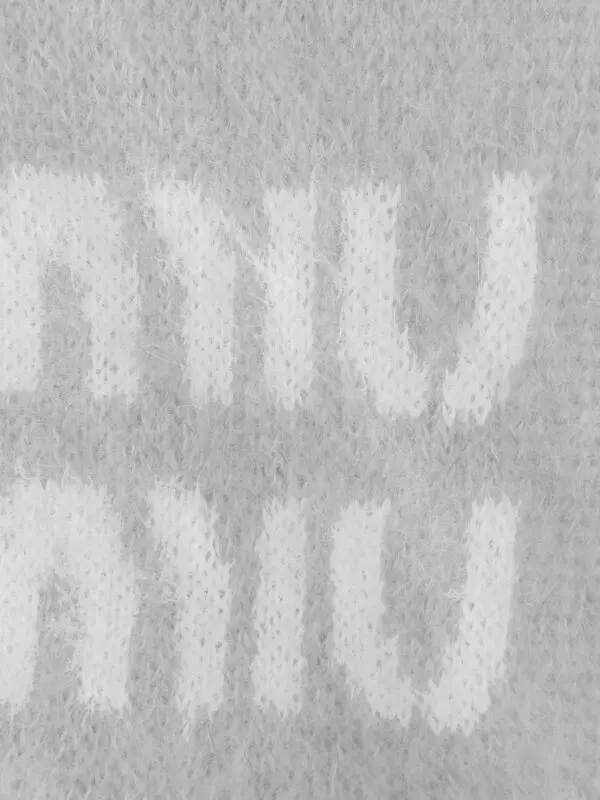 Miu Miu Logo-jacquard Fringed Scarf